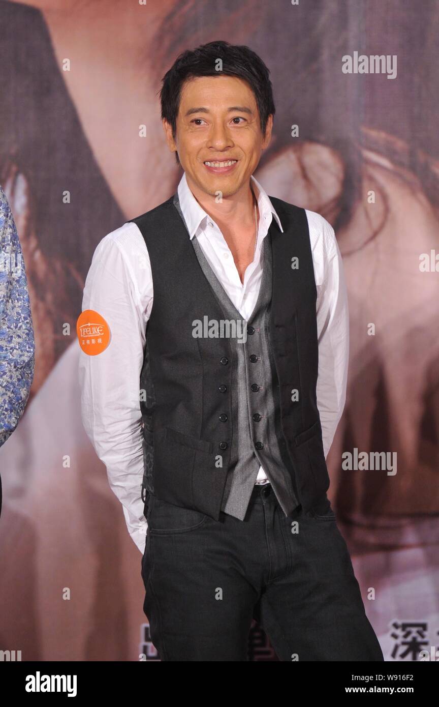 Hong Kong actor Jackie Lui poses during a press conference for the ...