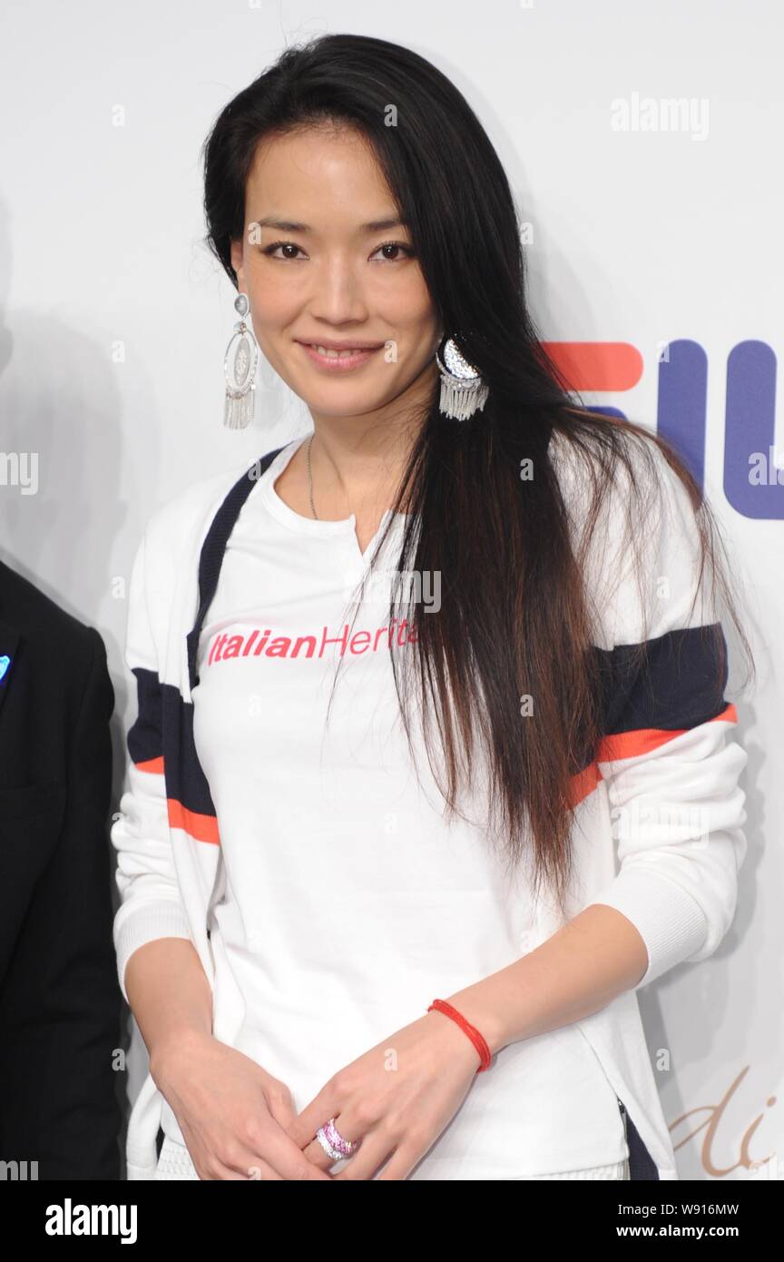 Taiwanese actress and model Shu Qi poses during a press conference for ...