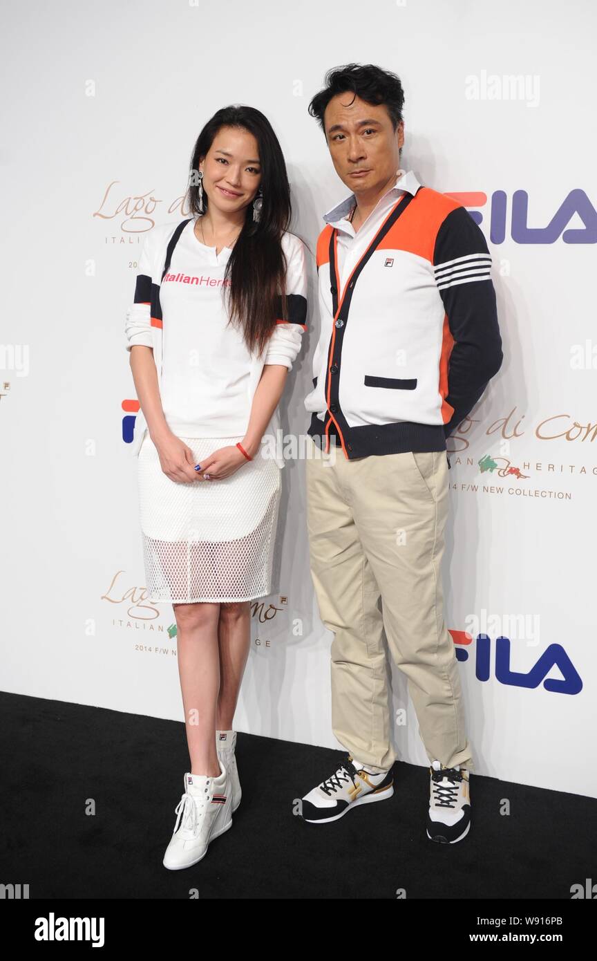 Taiwanese actress and model Shu Qi, left, and Hong Kong actor Francis ...