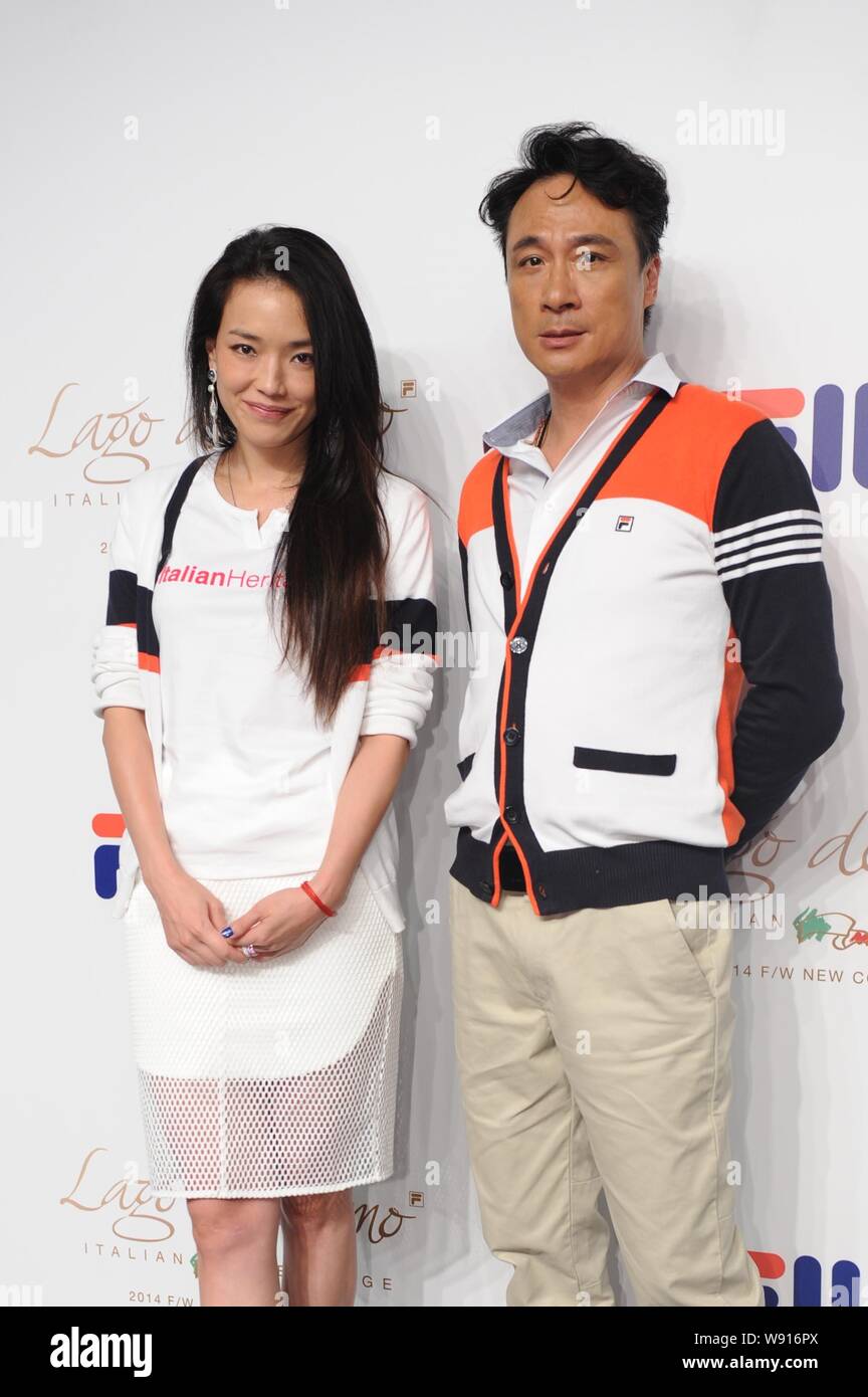 Taiwanese actress and model Shu Qi, left, and Hong Kong actor Francis ...