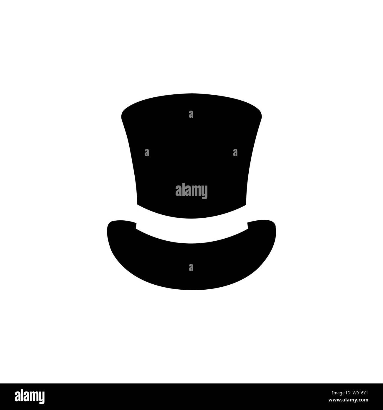 White Top Hat Vector