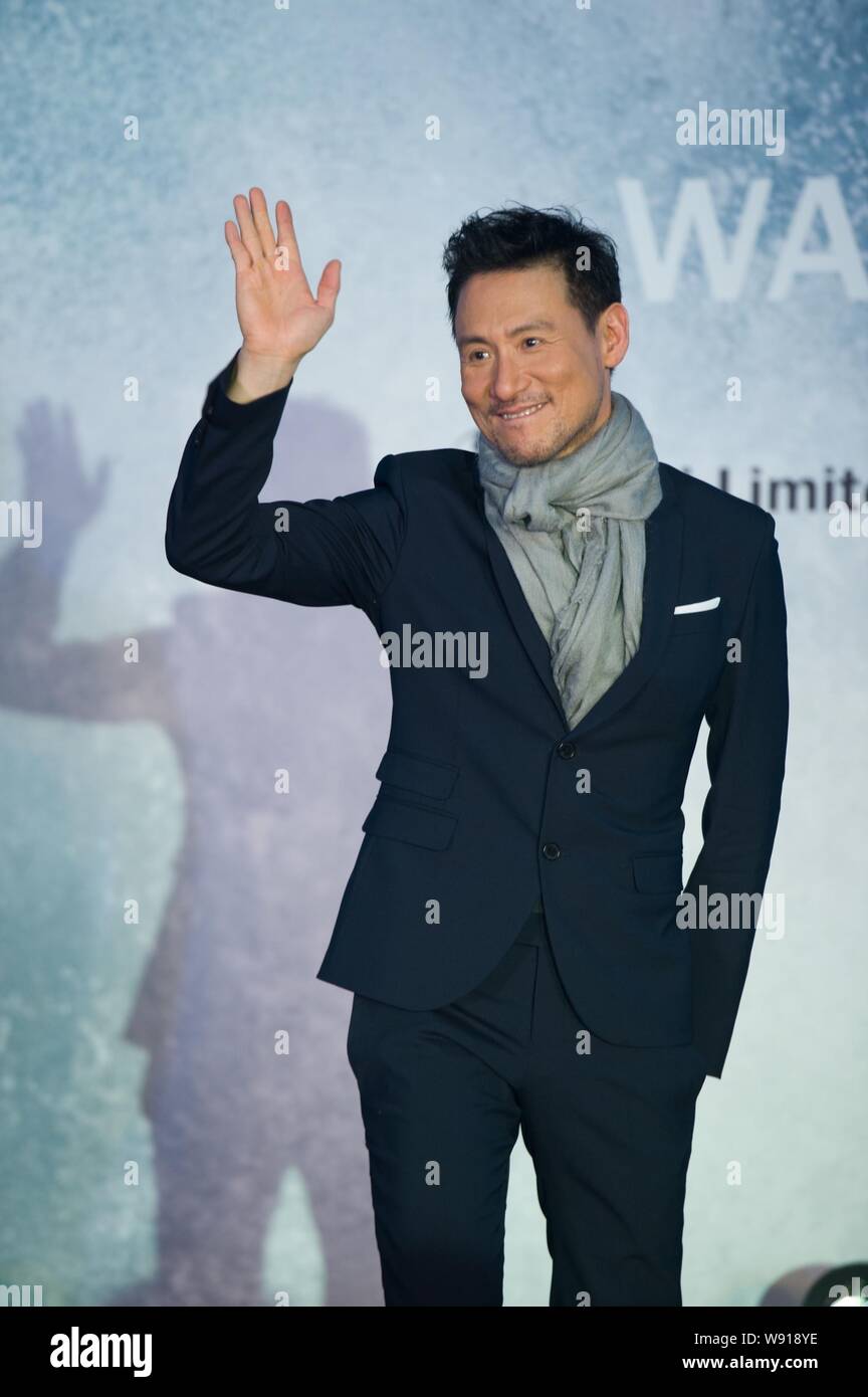 Hong Kong singer Jacky Cheung waves during a press conference for his ...