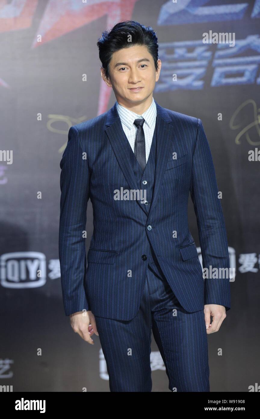 Taiwanese actor Nicky Wu poses during a fashion event by iQIYI in ...