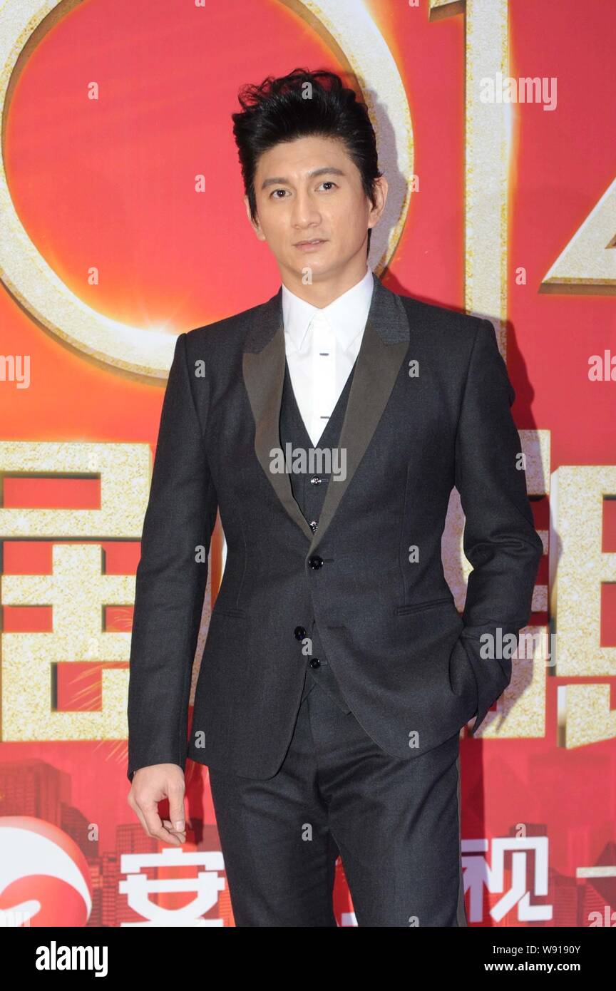 Taiwanese singer and actor Nicky Wu poses on the red carpet as he ...