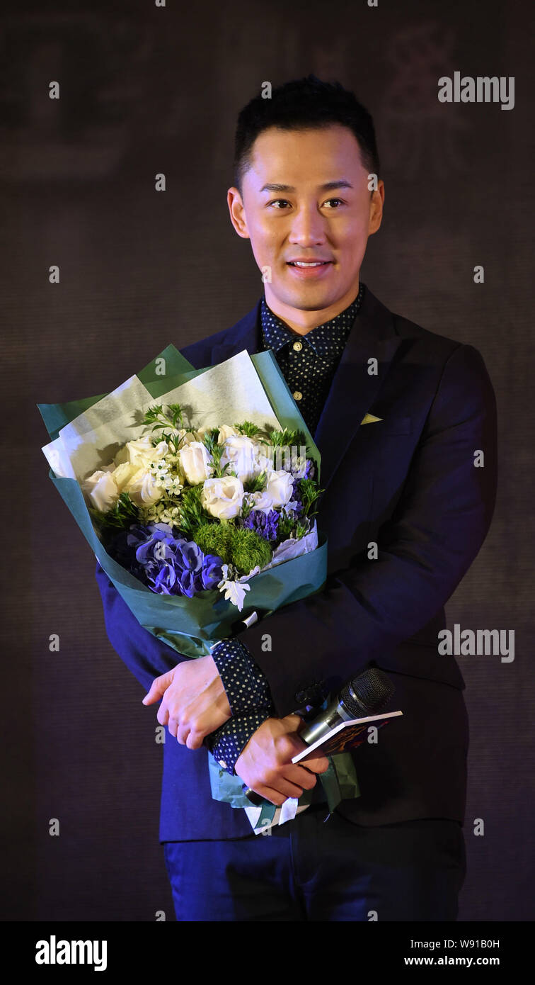 Hong Kong actor Raymond Lam poses during a press conference for the ...
