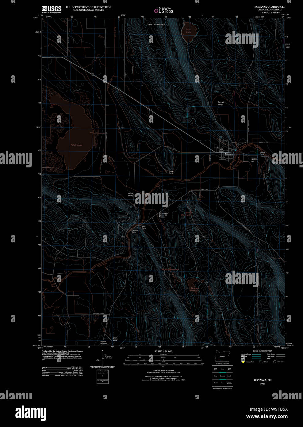 Map of bonanza hi-res stock photography and images - Alamy