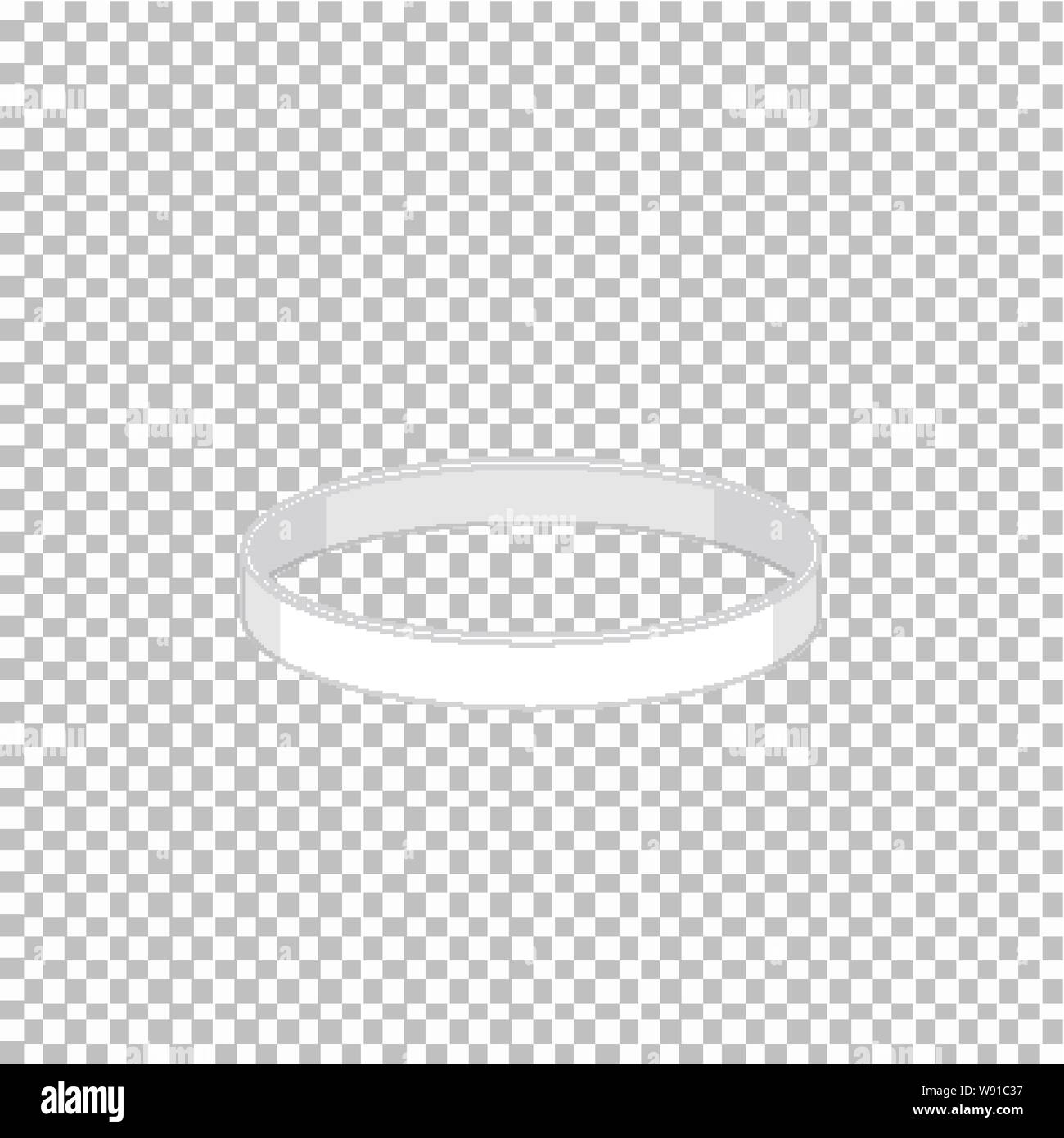 Product design template of wristband with no graphic illustration Stock ...