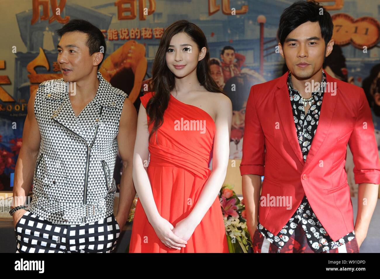 (From left) Taiwanese singer and actor Will Liu, Chinese actress Li ...