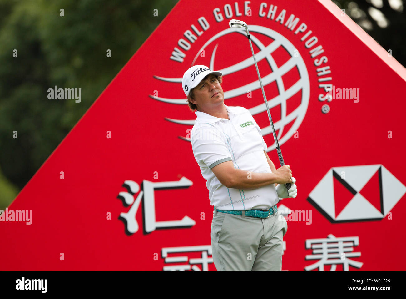 Golfer Jason Dufner of the United States is pictured after playing a ...