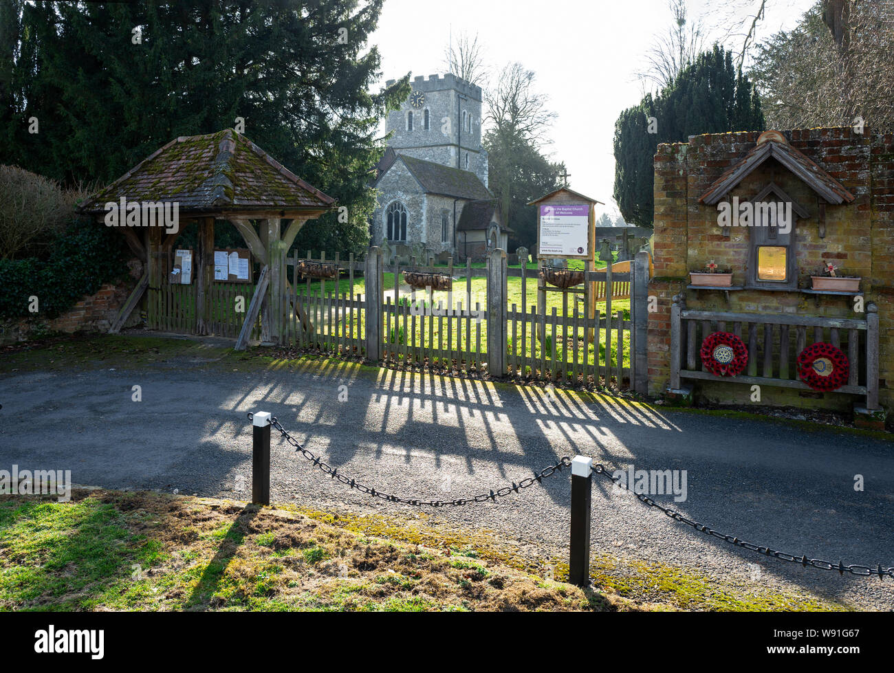 St John the Baptist Church, Little Marlow Buckinghamshire England Stock ...
