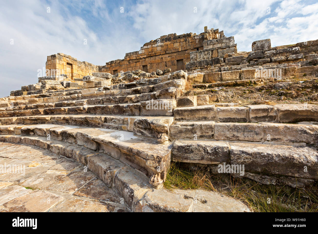 Ruins of ancient city of Hierapolis, Pamukkale, Turkey Stock Photo - Alamy