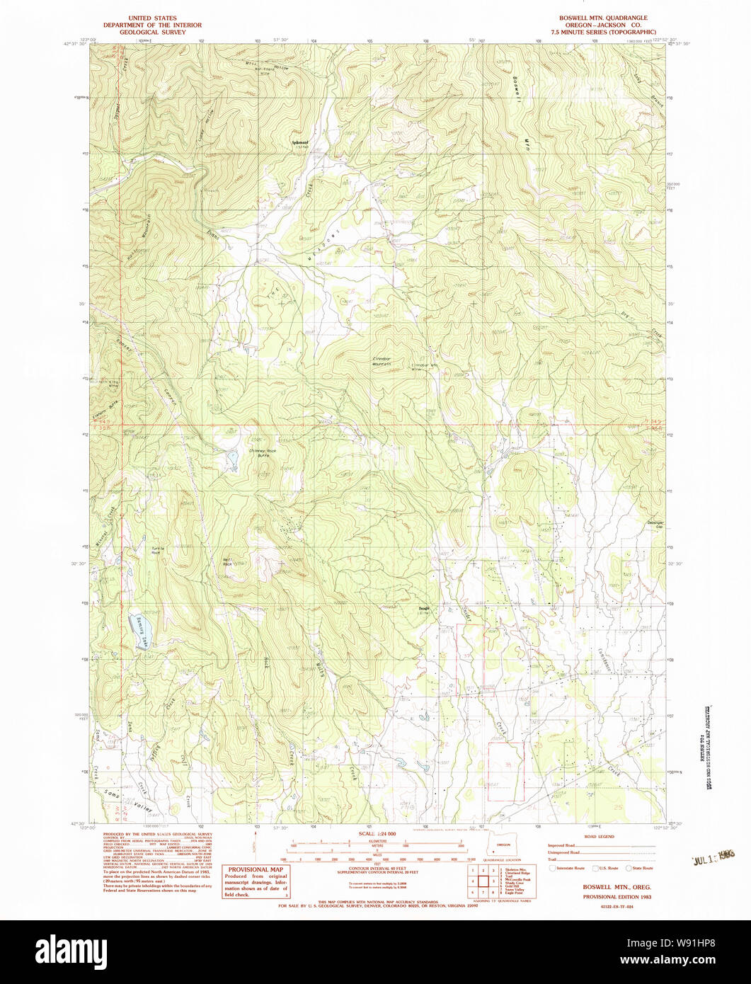 Map of boswell hi-res stock photography and images - Alamy