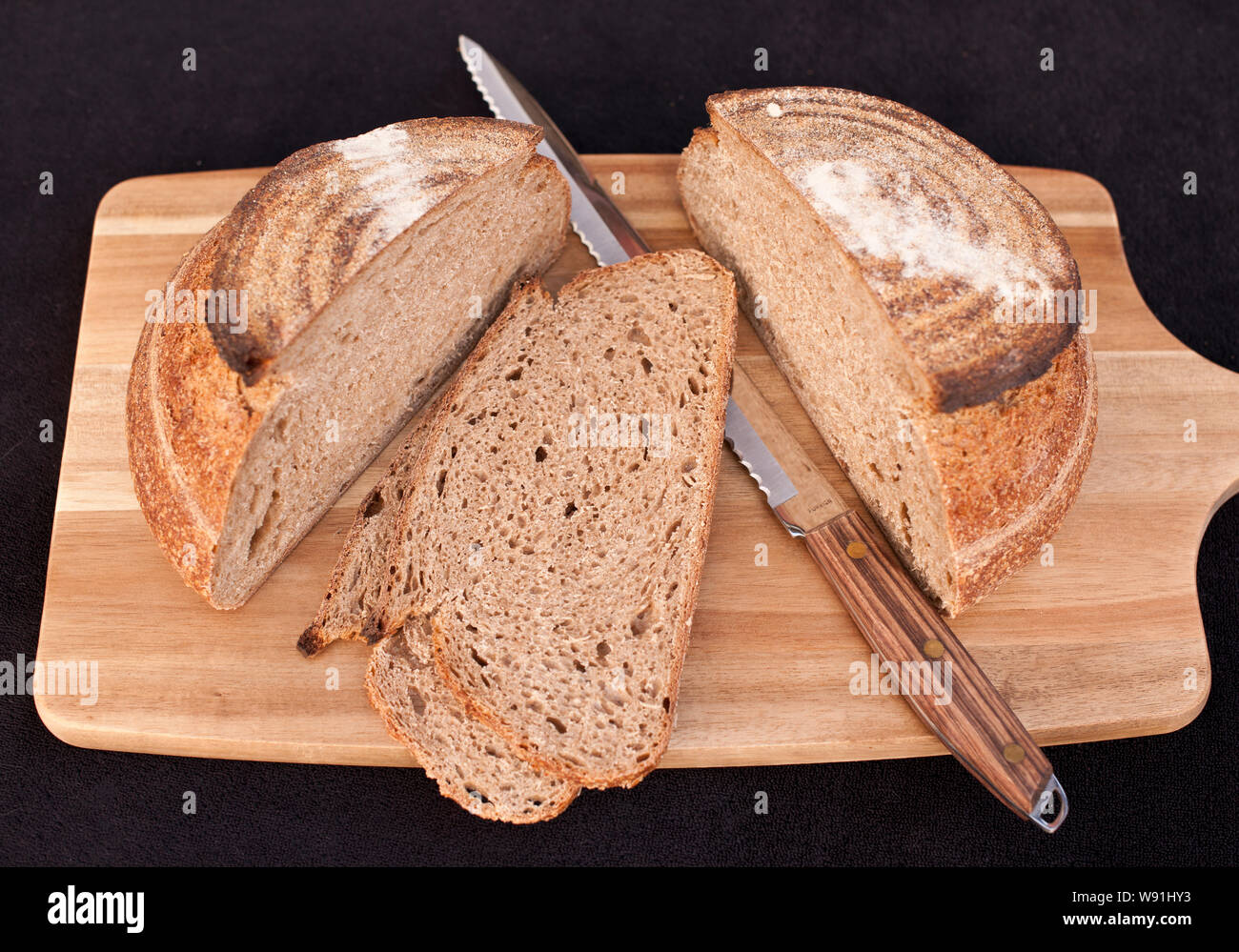 Bread on a Breadboard Stock Photo - Alamy