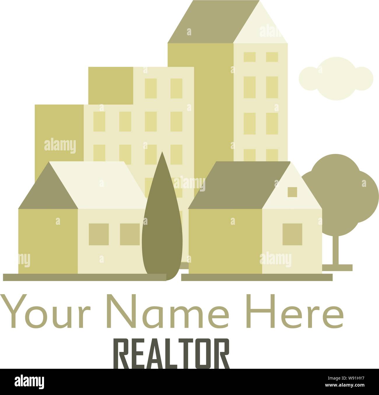 Residential homes development Stock Vector Images - Alamy