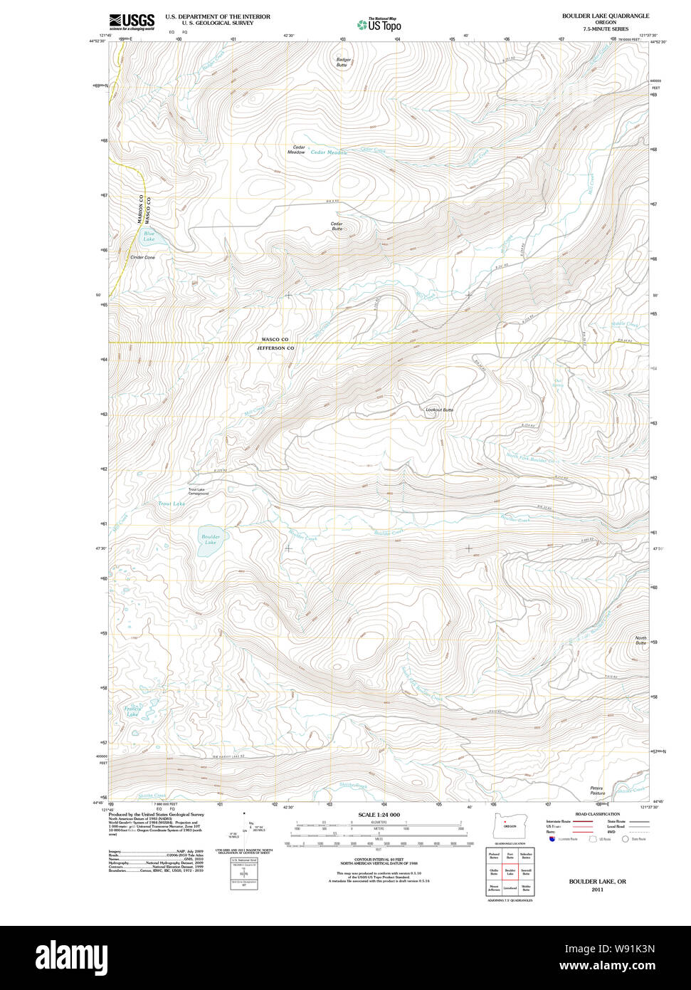 Map of boulder Cut Out Stock Images & Pictures - Alamy