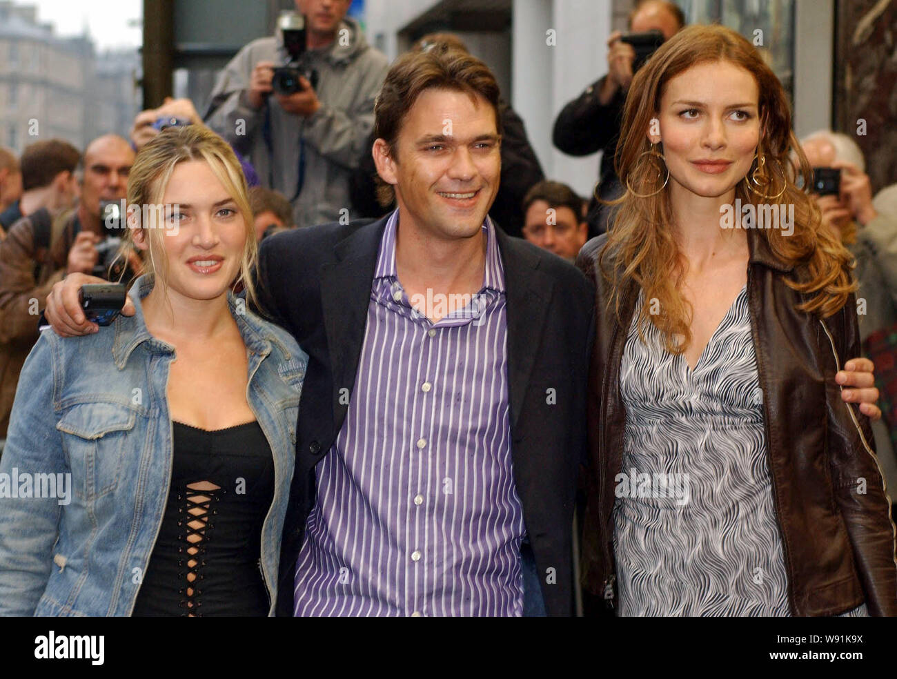 Actors Kate Winslet, Saffron Burrows and Dougray Scott arrive for the ...