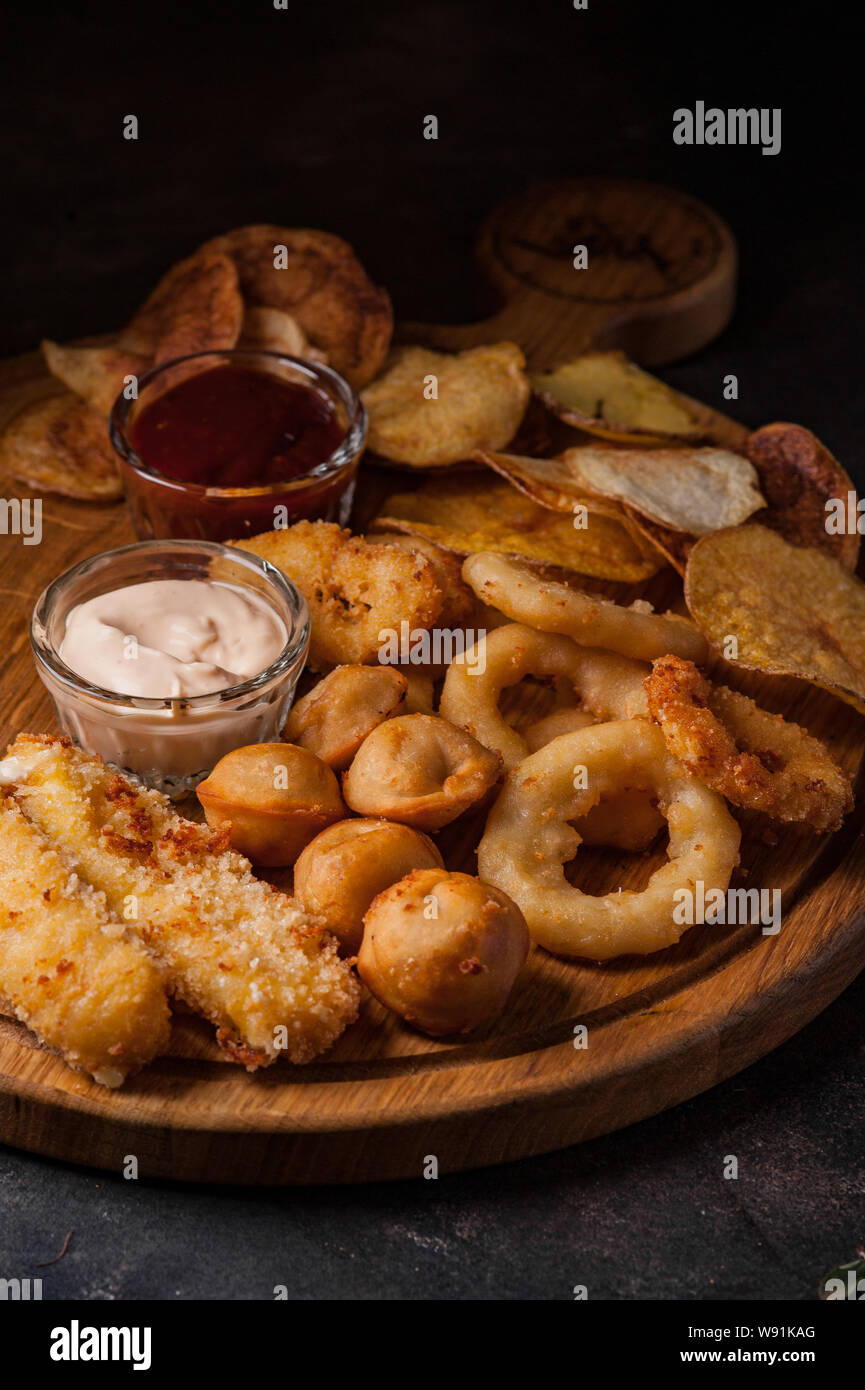 Beer and snacks set hi-res stock photography and images - Alamy
