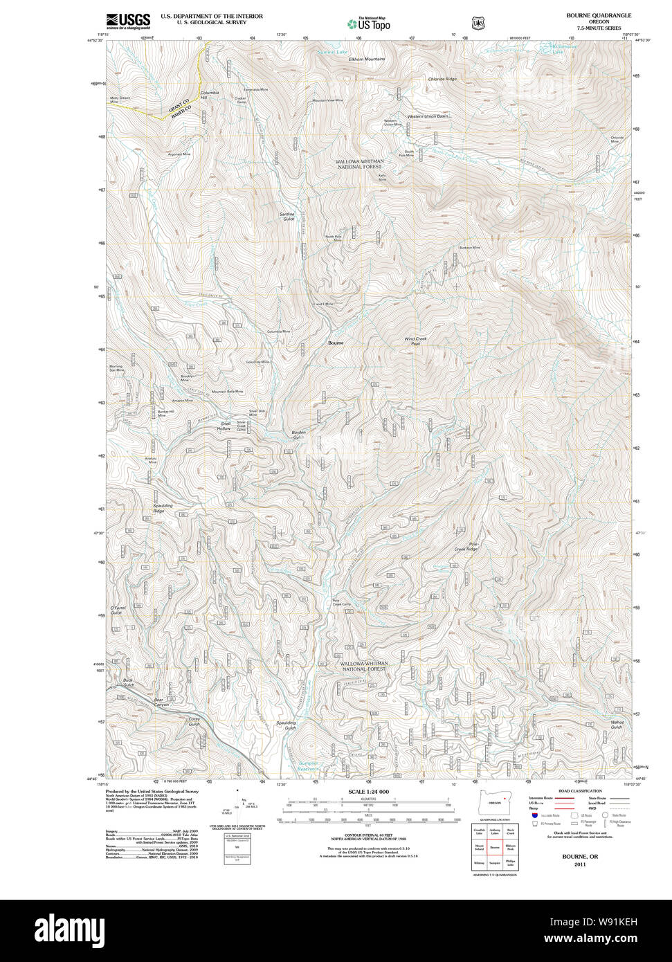 Map of bourne hi-res stock photography and images - Alamy