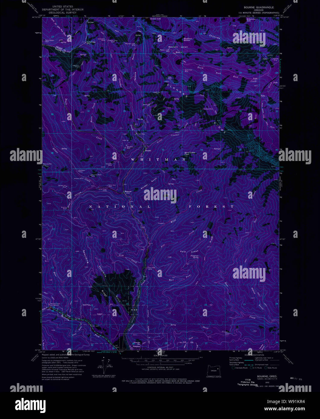 Map of bourne hi-res stock photography and images - Alamy