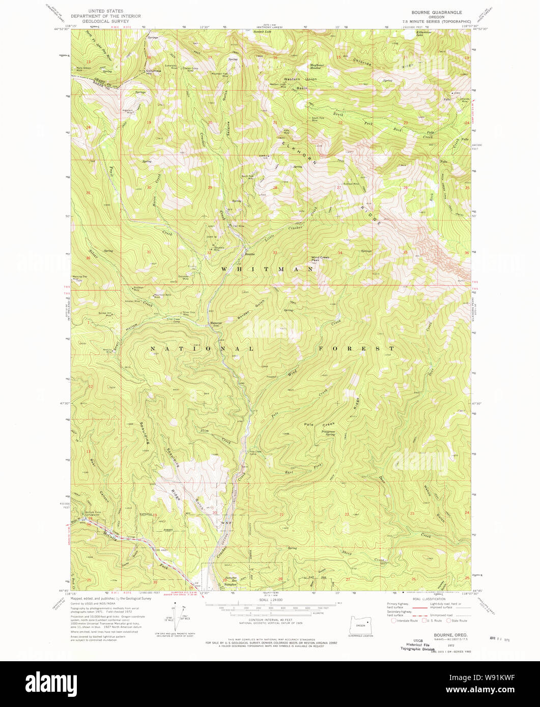 Map of bourne hi-res stock photography and images - Alamy