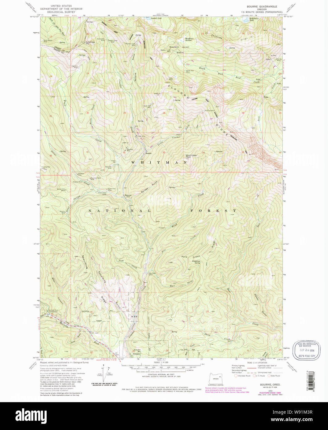 Map of bourne hi-res stock photography and images - Alamy