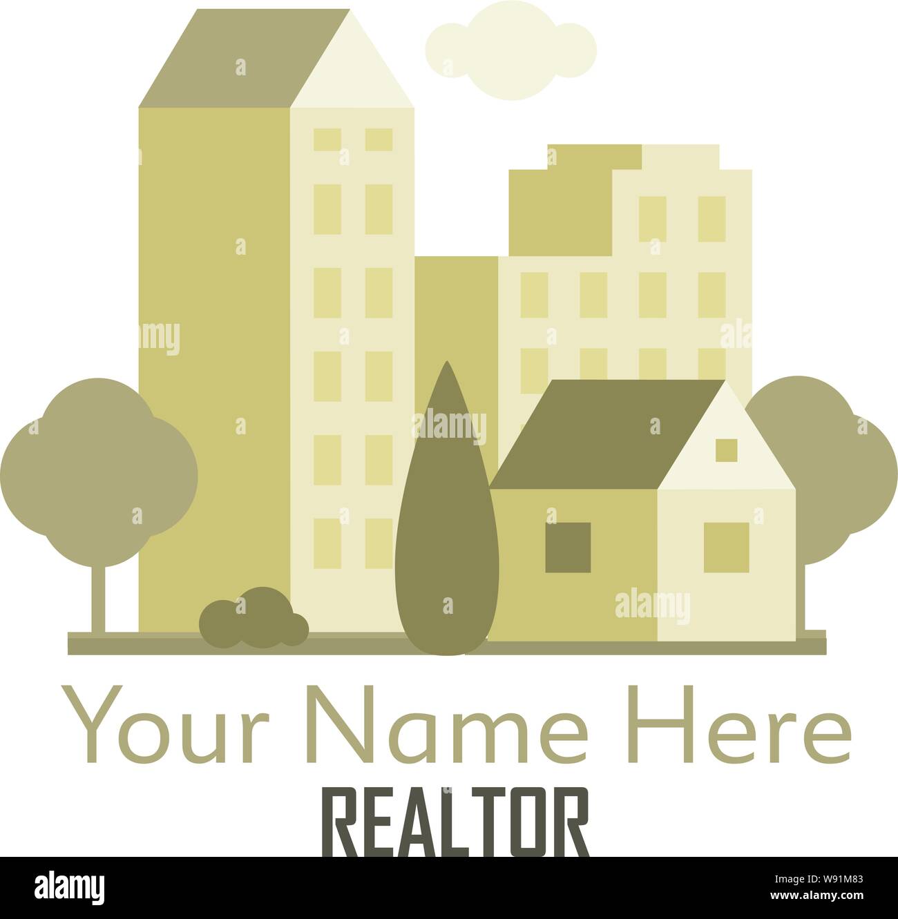 Residential buildings housing development Stock Vector Images - Alamy