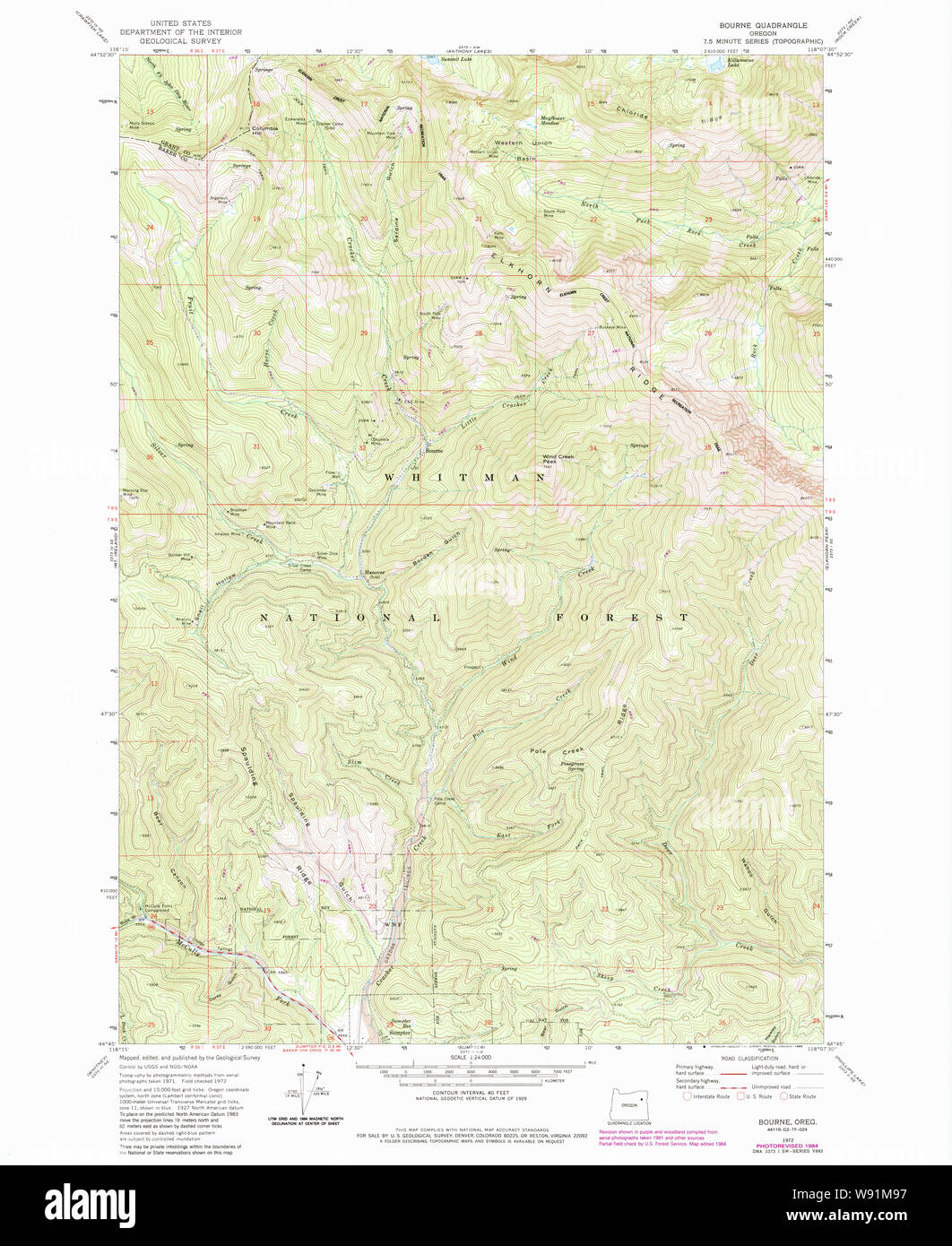 Map of bourne hi-res stock photography and images - Alamy