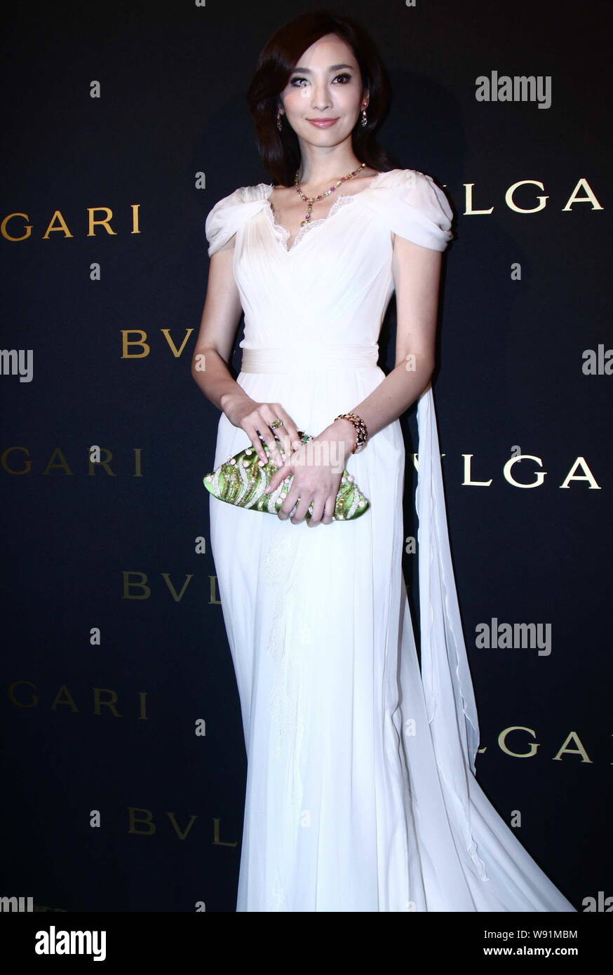 Taiwanese model and actress Pace Wu poses as she arrives for the light ...