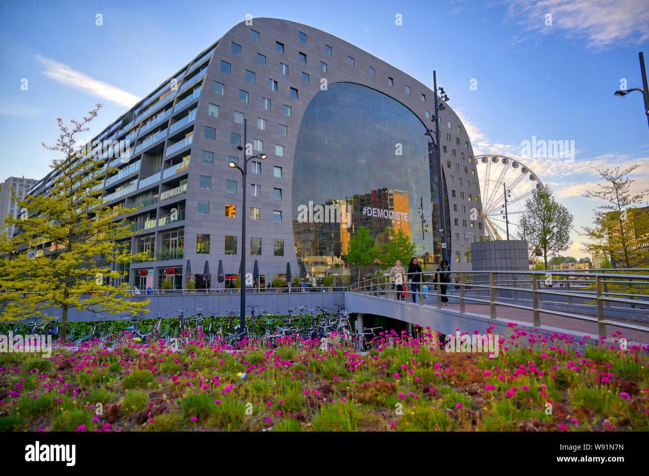 Rotterdam, the Netherlands - May 1, 2019 - The Markthal (Market Hall ...