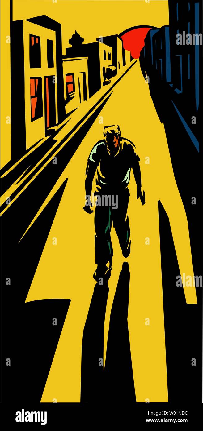 Vintage sunset strip Stock Vector Images - Alamy