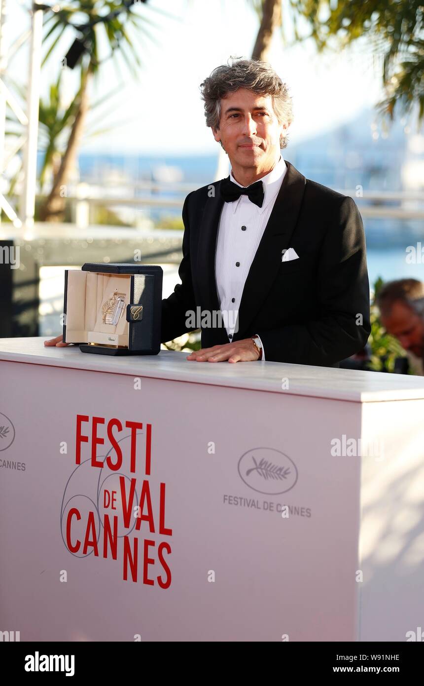 U.S. director Alexander Payne poses with the Prix D Interpretation ...