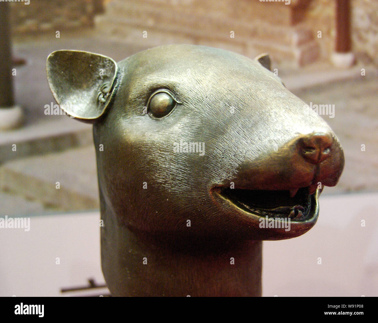 --FILE--A replica of the bronze rats head, the original relic of which ...