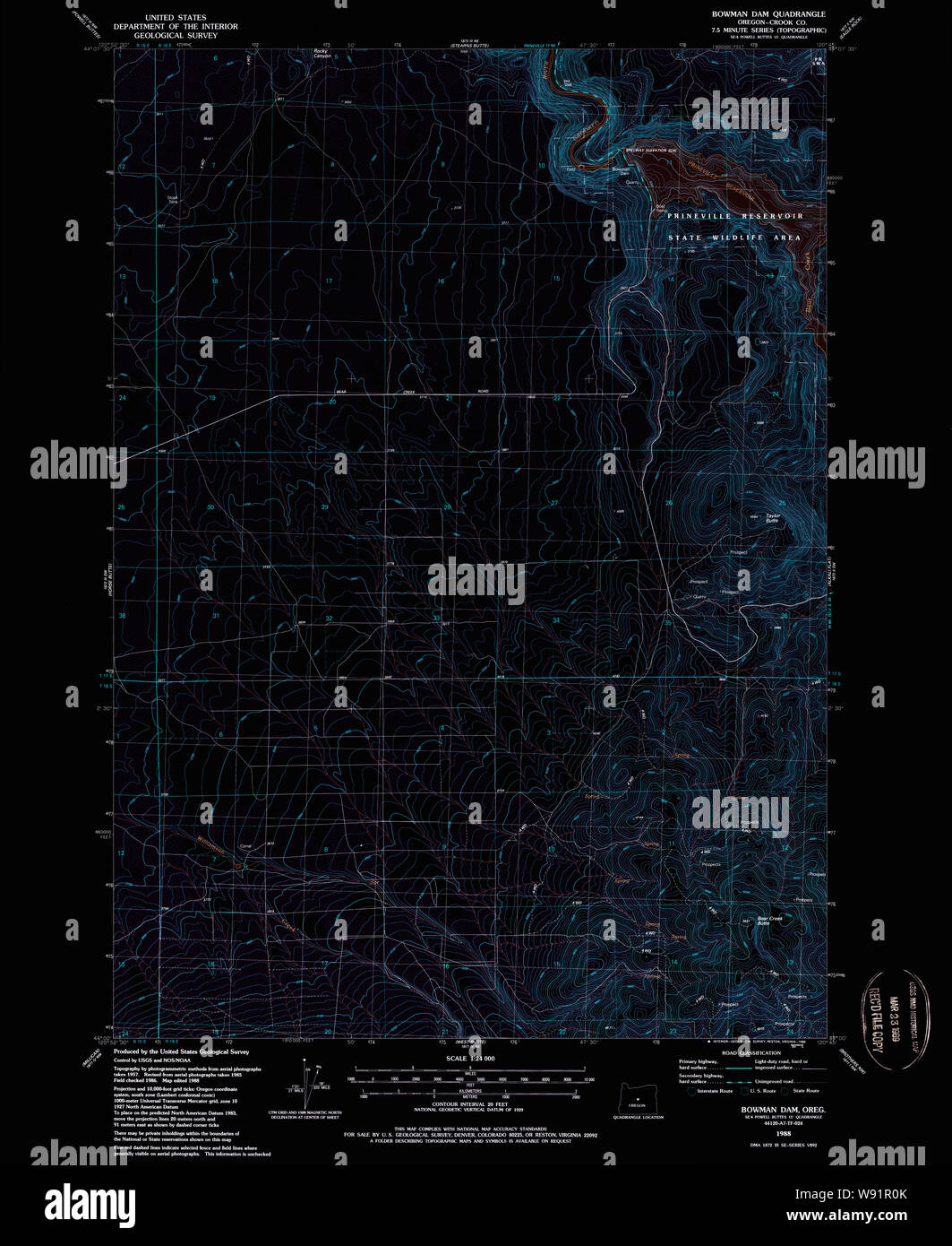 Map of bowman hi-res stock photography and images - Alamy