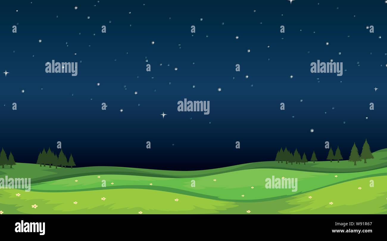 Natural environment lanscape scene illustration Stock Vector Image ...