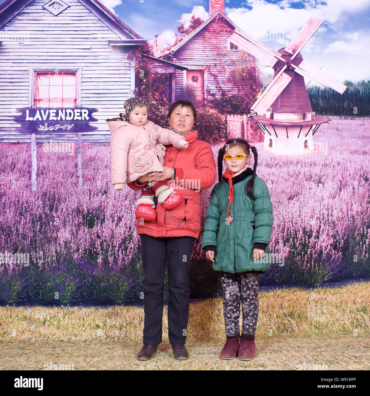2 children, who were left behind when their father migrated to bigger ...