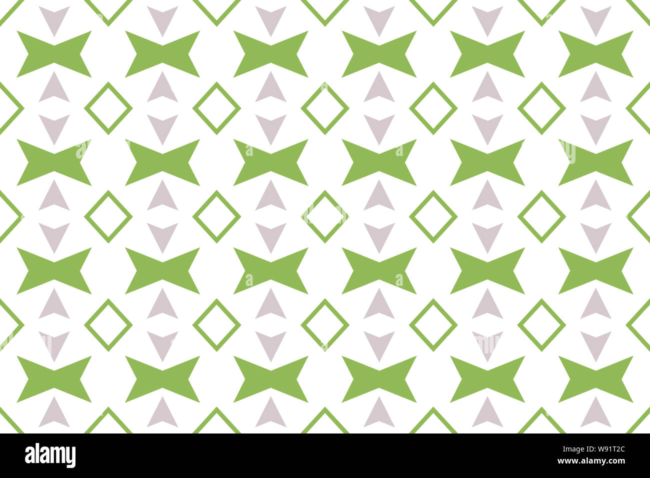 Seamless pattern. White background and shaped 45 degree rotated squares ...