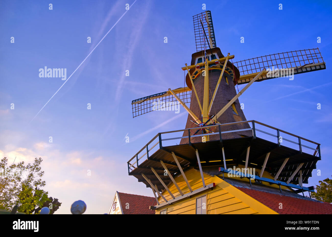 Historic Windmills Located In Kralingen Lake In Rotterdam The historic-windmills-located-in-kralingen-lake-in-rotterdam-the