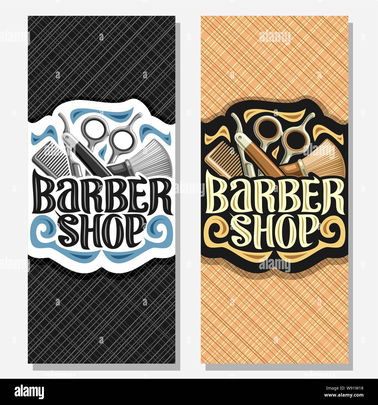 Vector vertical banners for Barber Shop Stock Vector Image & Art - Alamy