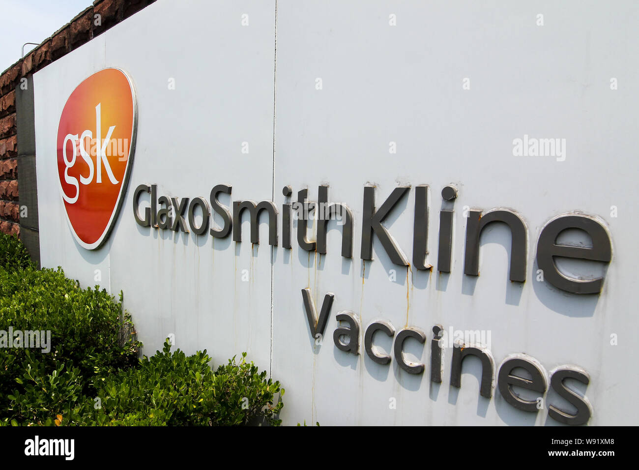 --FILE--View of the plant of GlaxoSmithKline Vaccines in Pudong ...