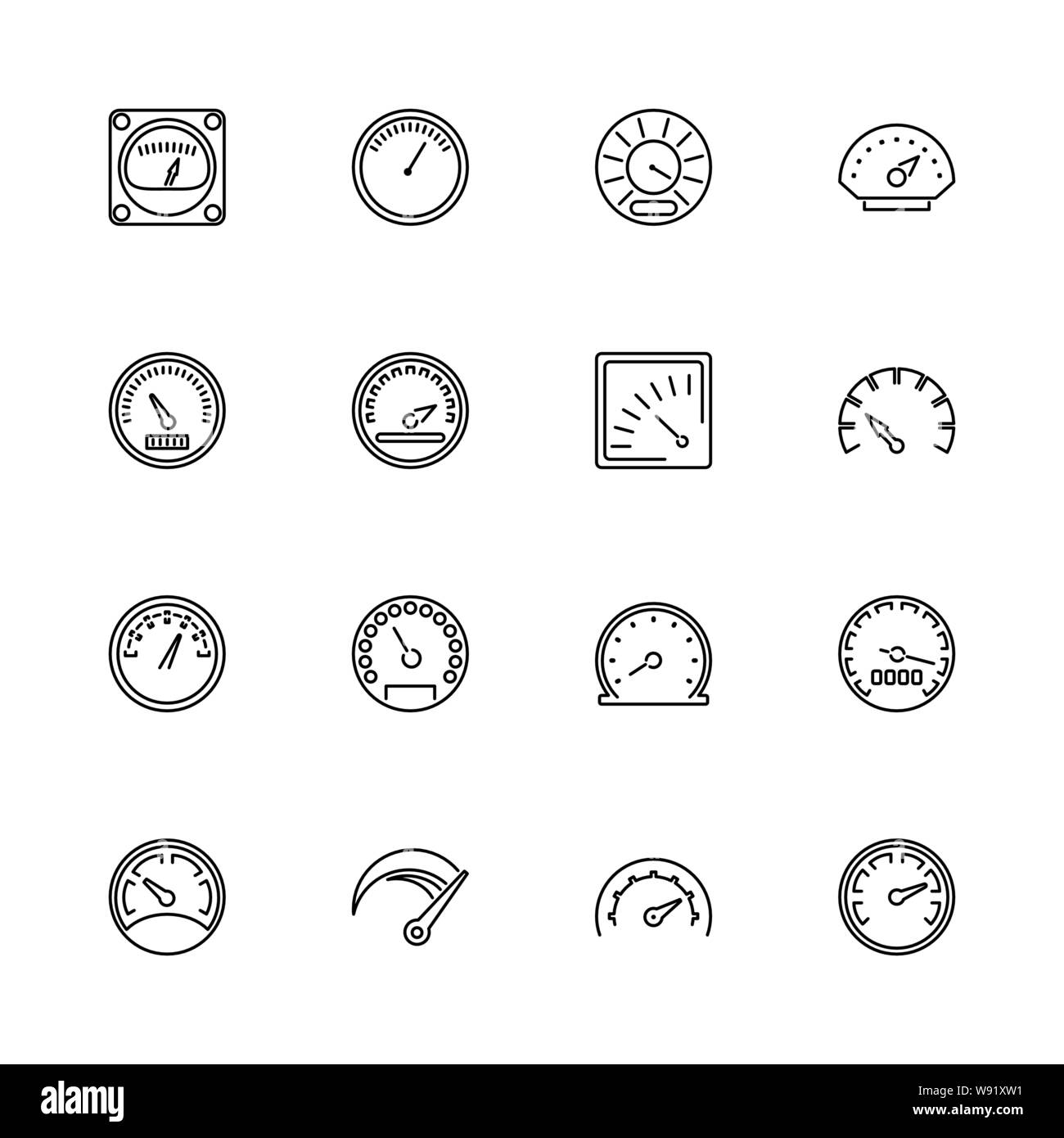 Temperature gauge vector Black and White Stock Photos & Images - Alamy