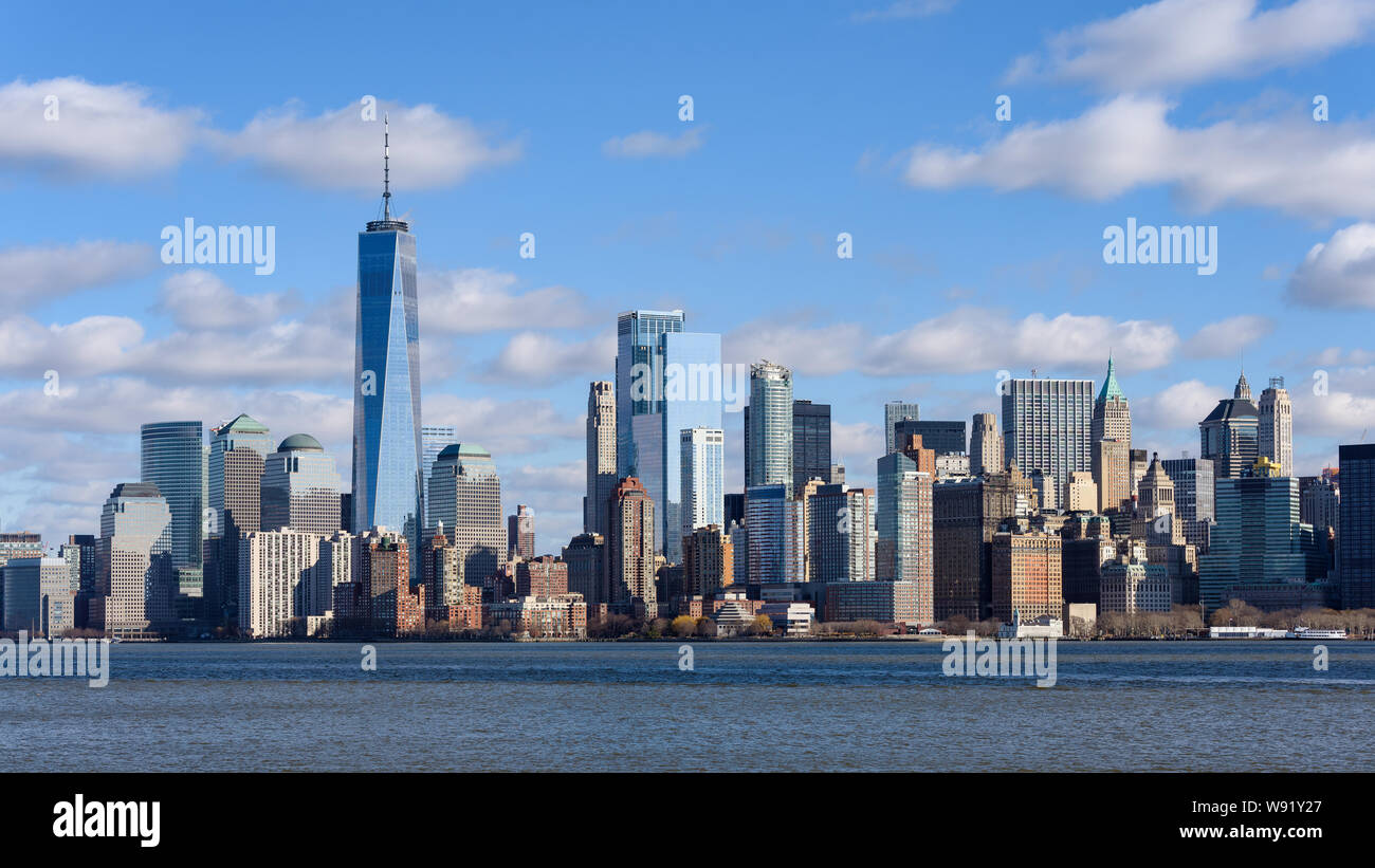Beautiful view manhattan skyscrapers hi-res stock photography and ...