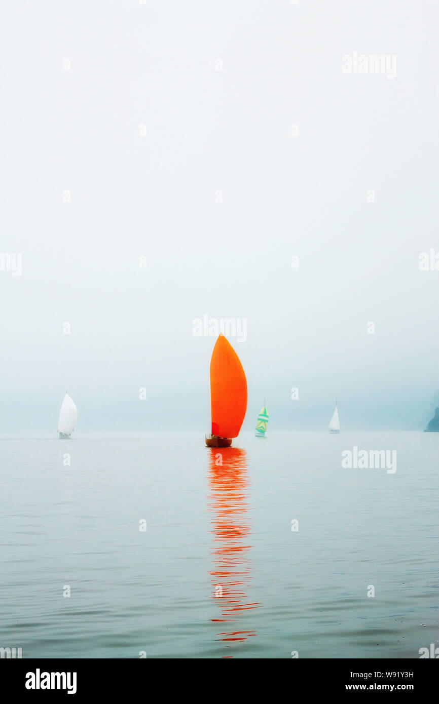 Orange sail hi-res stock photography and images - Alamy