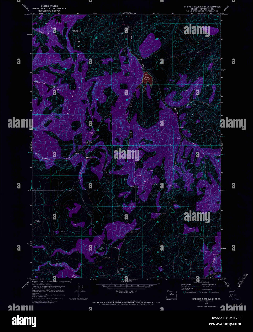 Map of brewer hi-res stock photography and images - Alamy