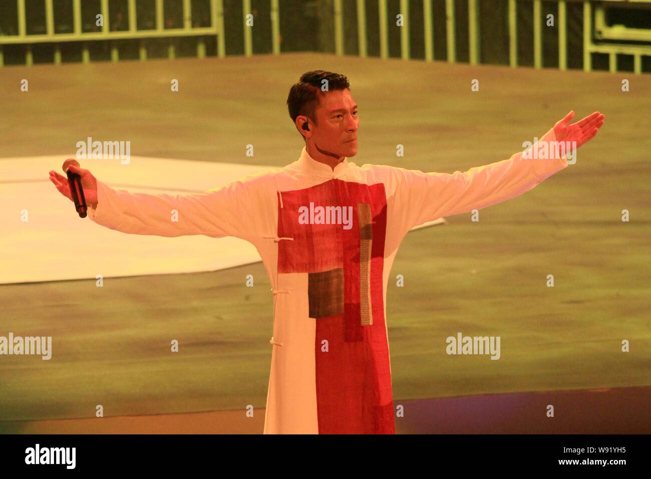 Hong Kong singer and actor Andy Lau poses during his Always Andy Lau ...