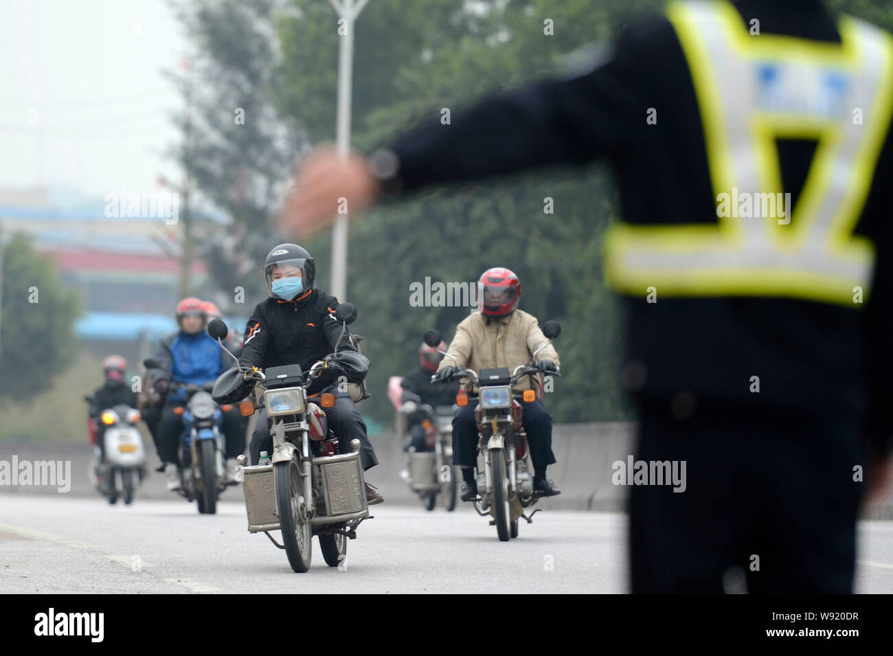 Police motorcycle chinese hi-res stock photography and images - Alamy
