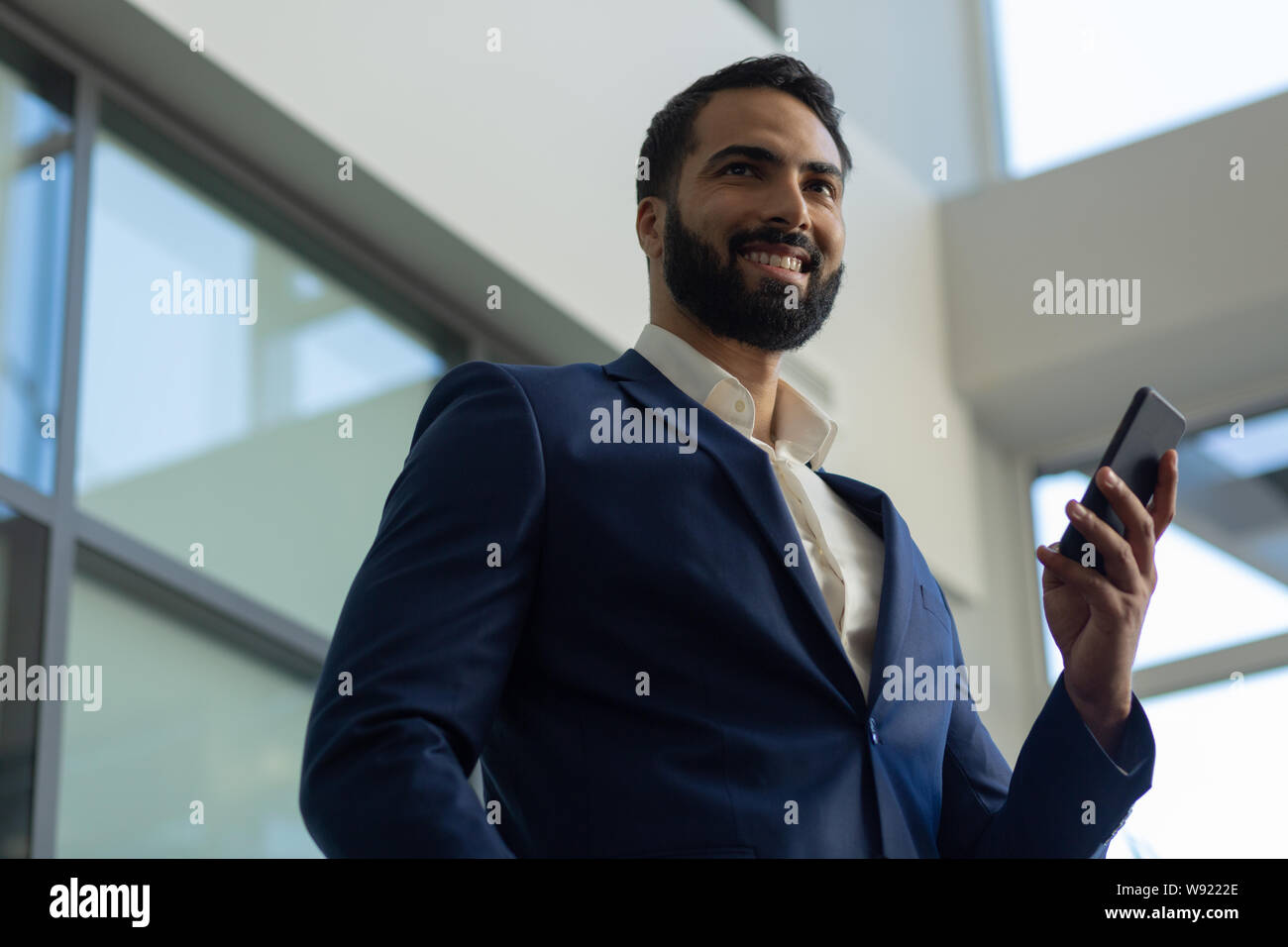 Portrait of cheerful man that creating startup Stock Photo - Alamy