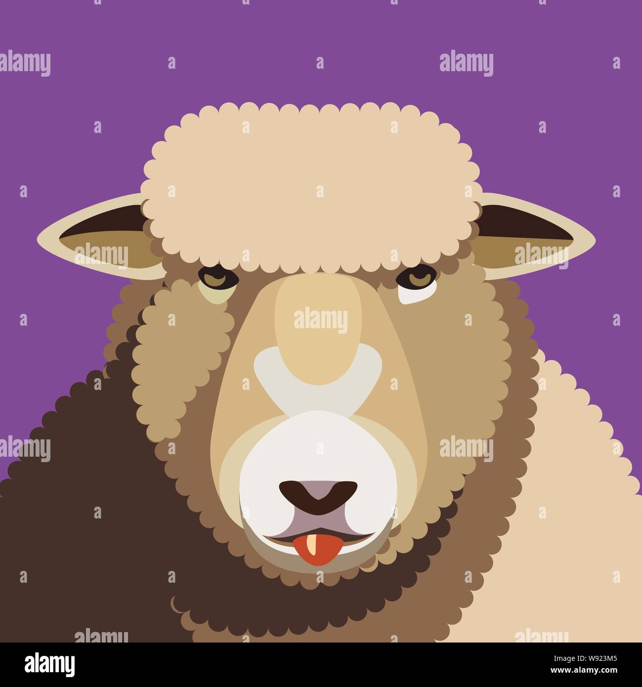 Lamb Head Vector Stock Photos & Lamb Head Vector Stock Images - Alamy