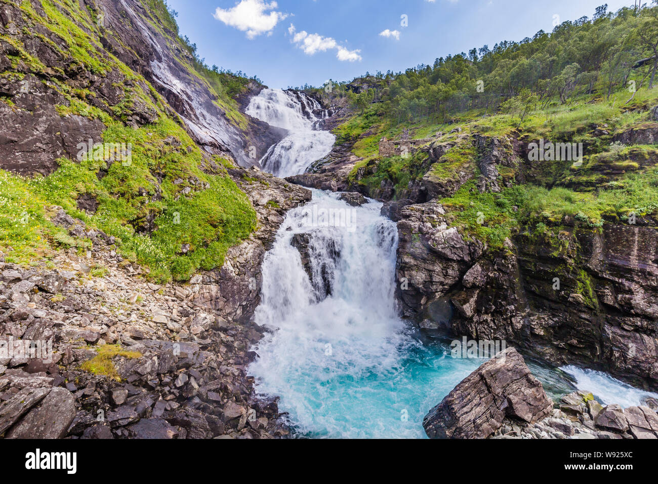 Kjosfossen waterfall flam railway hi-res stock photography and images - Alamy