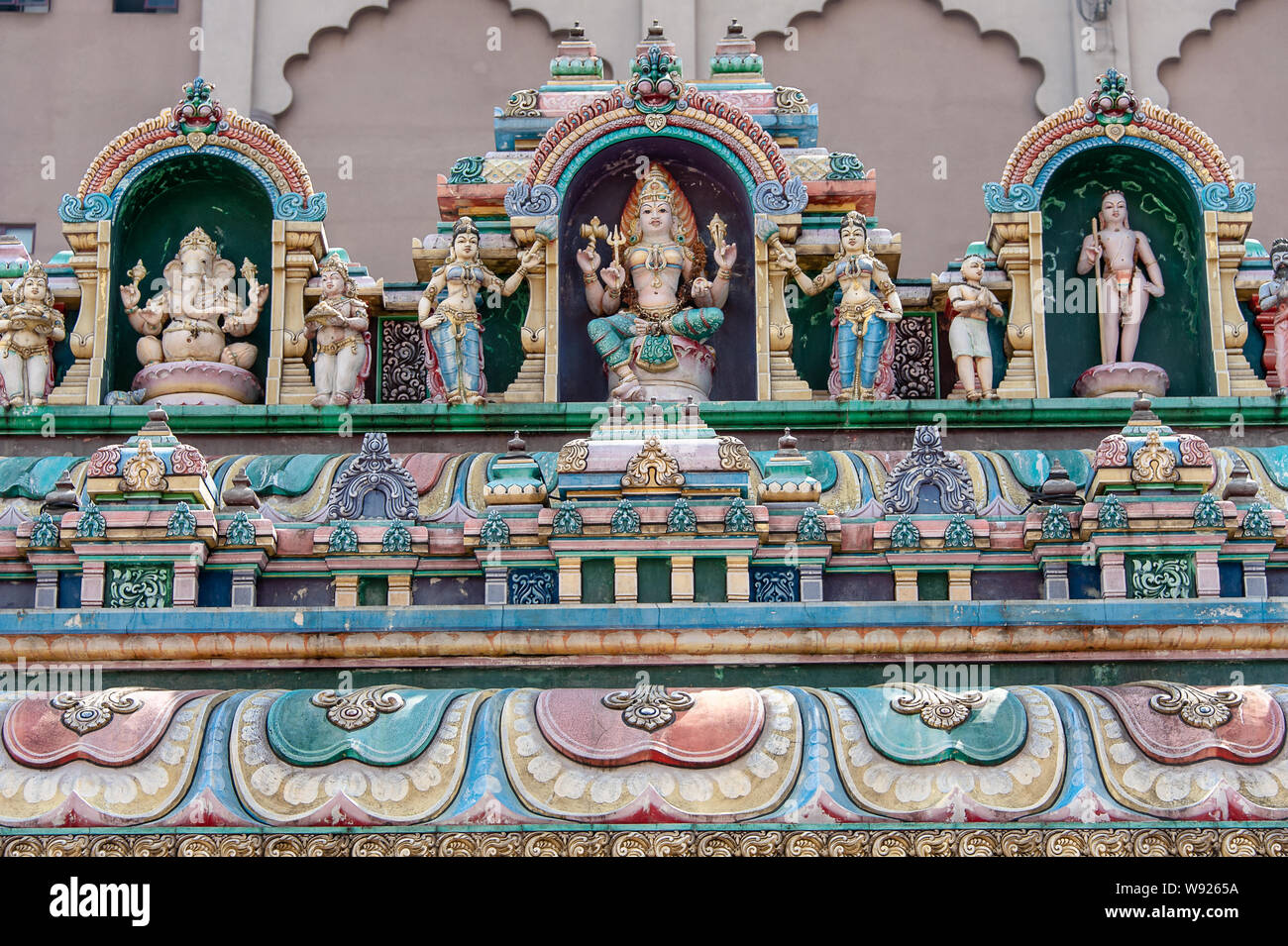 Kuala Lumpur, Malaysia - June 2019: Sri Mahamariamman Hindu temple ...