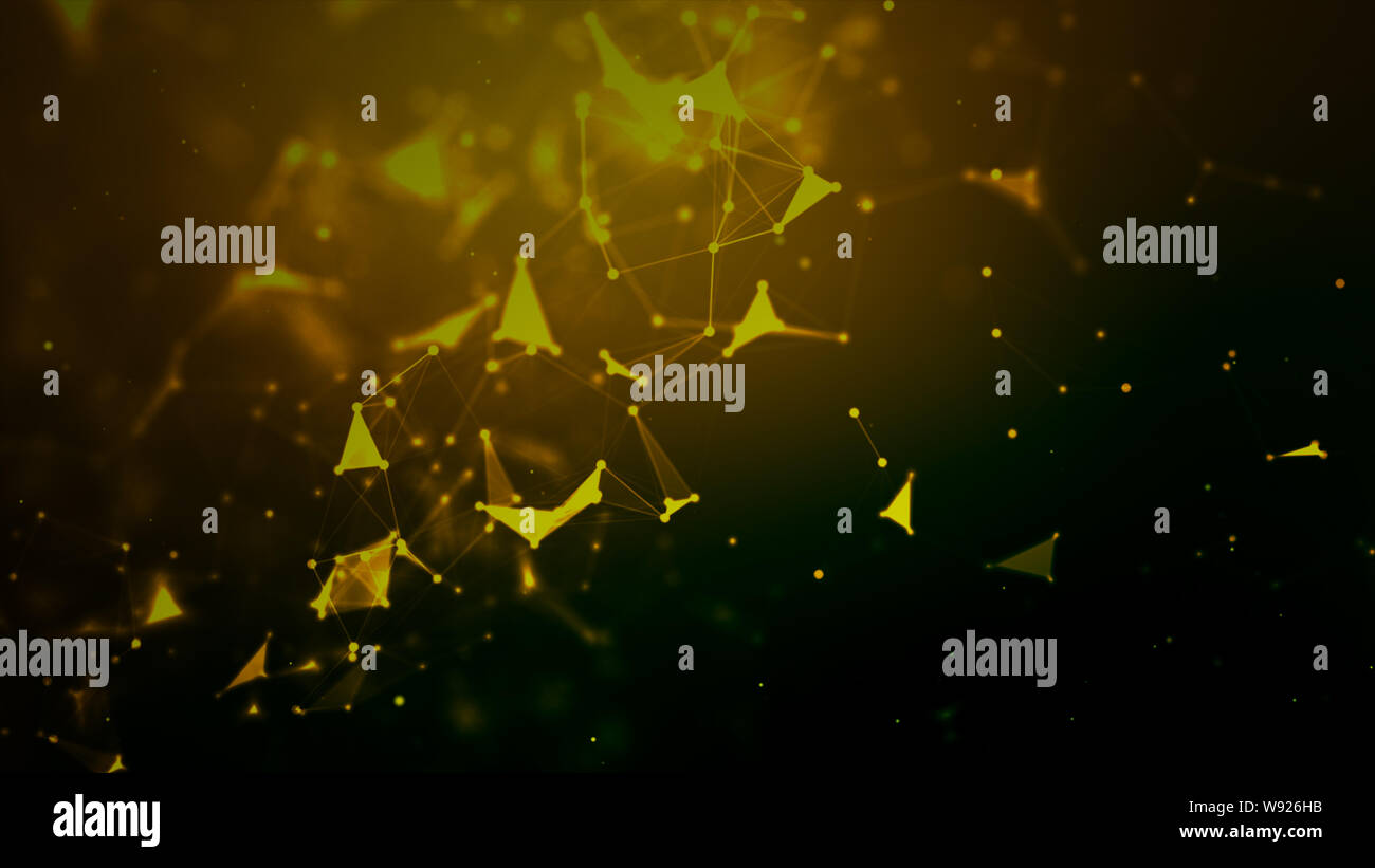 Abstract background Dot and connect line for cyber technology ...